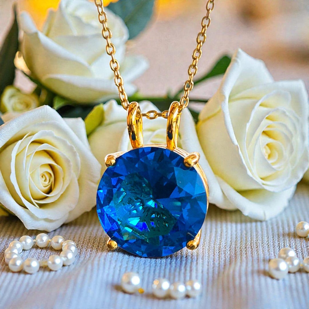 Alexandrite Blue Metatron's Cube Pendant "blue Light Temple" – With the ...