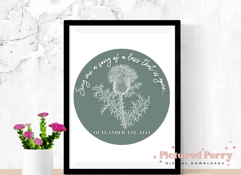 Outlander, PNG, Sing Me a Song, Thistle - Etsy
