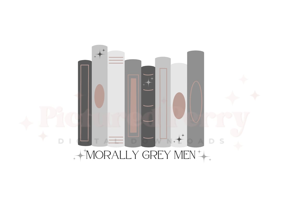 Morally Grey Men BOOKS PNG/SVG - Etsy