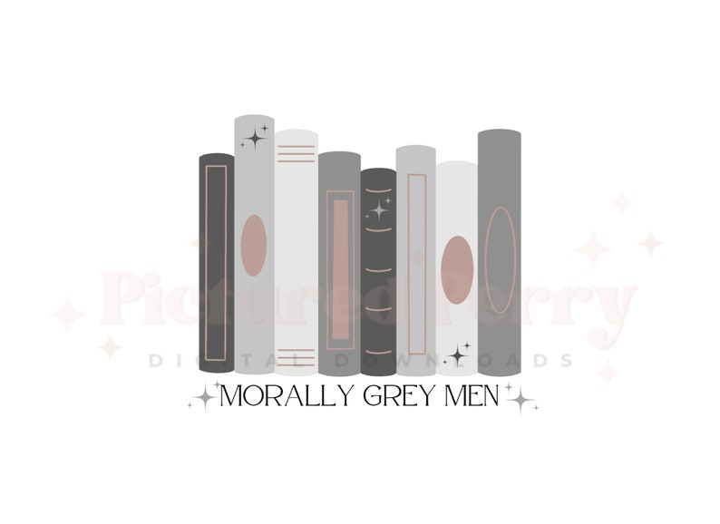 Morally Grey Men BOOKS PNG/SVG - Etsy
