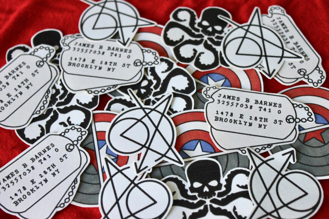 Steve and Bucky Sticker Set - Etsy