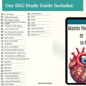 EKG Interpretation Study Guide | EKG Arrhythmias | ECG | Nursing ...