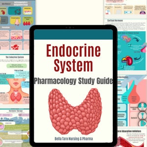 Endocrine System Bundle 50 Page | Pharmacy Nursing Study Guide ...