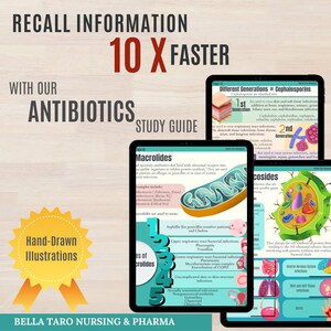 Antibiotics Pharmacology Bundle | Antibiotics Cheat Sheets | Nursing ...
