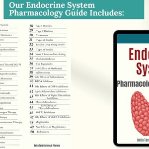 Endocrine System Bundle 50 Page | Pharmacy Nursing Study Guide ...
