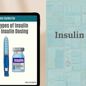 Insulin Dosing and Injection Study Guide, Pharmacology, Hand-drawn ...