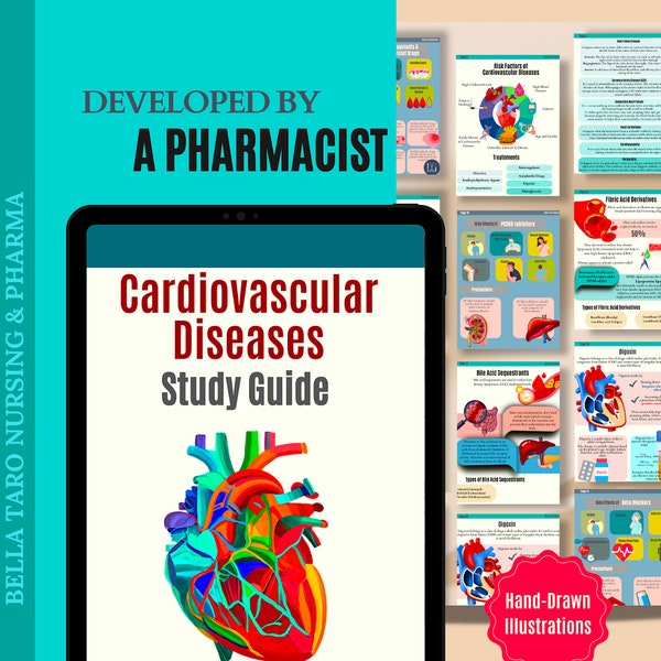 Nursing Cardiovascular Notes - Etsy
