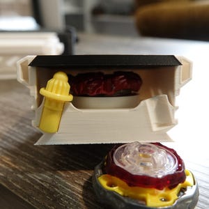 B/W Beyblade X Three-bey Deck Case (beyblades Not Included) + Hand ...