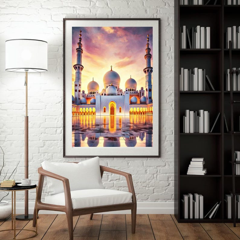 Sheikh Zayed Mosque Print – Abu Dhabi Islamic Architecture (digital ...