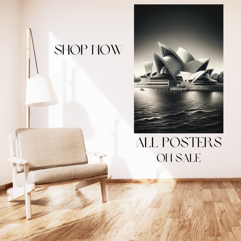 Sydney Opera House Poster-iconic Australian Landmark, Stunning ...