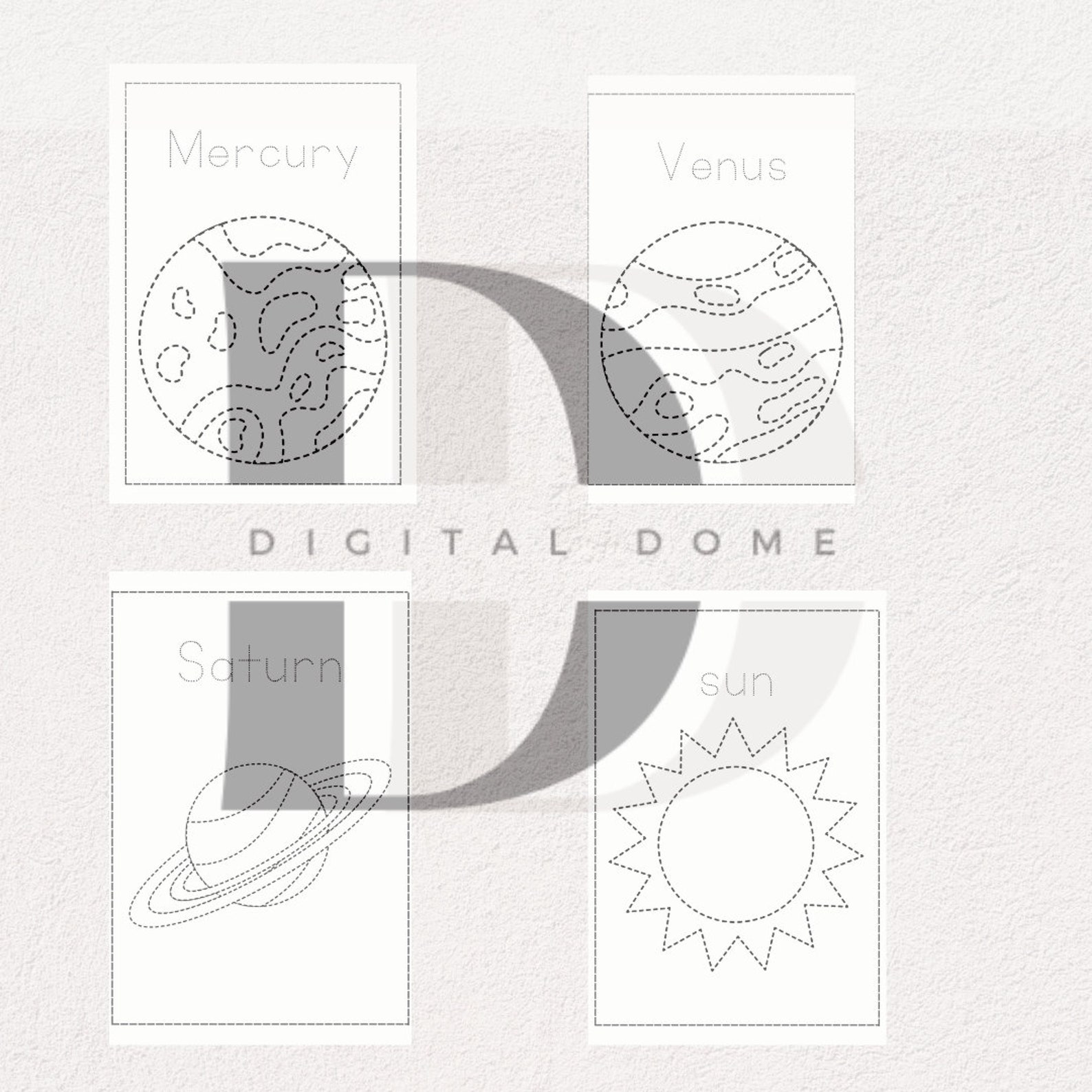 Interactive Solar System Tracing Book Prints for Kids-learn & Explore ...