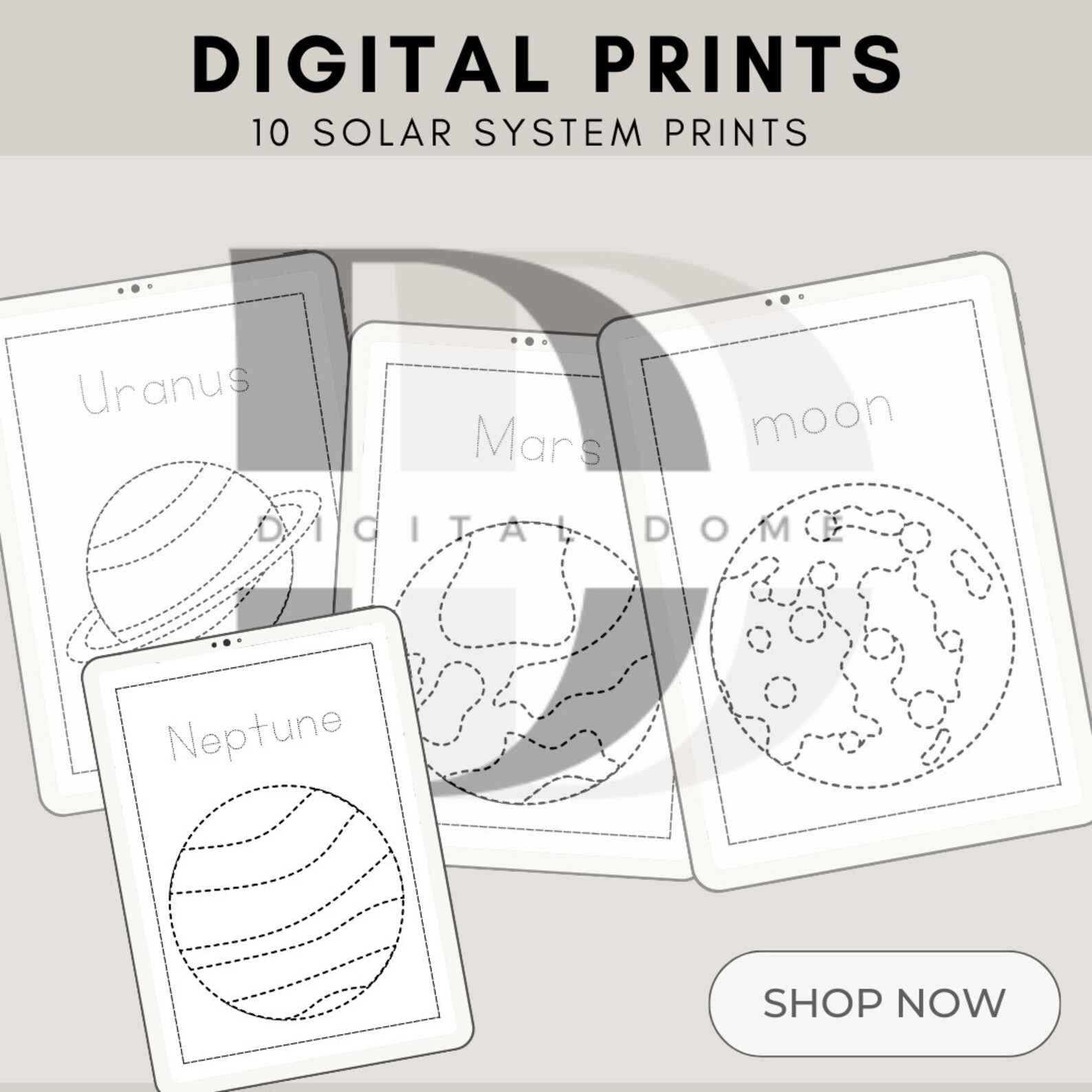 Interactive Solar System Tracing Book Prints for Kids-learn & Explore ...