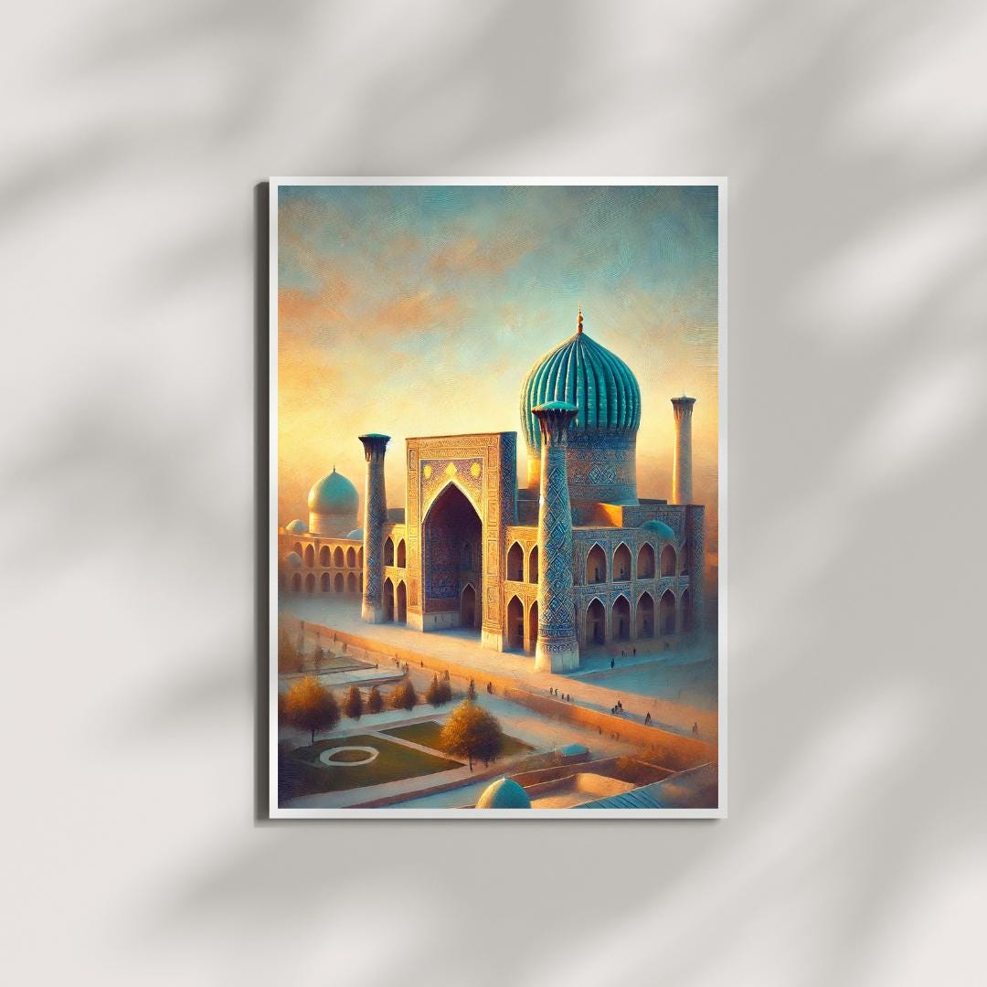 Bibi Khanym Mosque Wall Art – Samarkand Uzbekistan Islamic Architecture ...