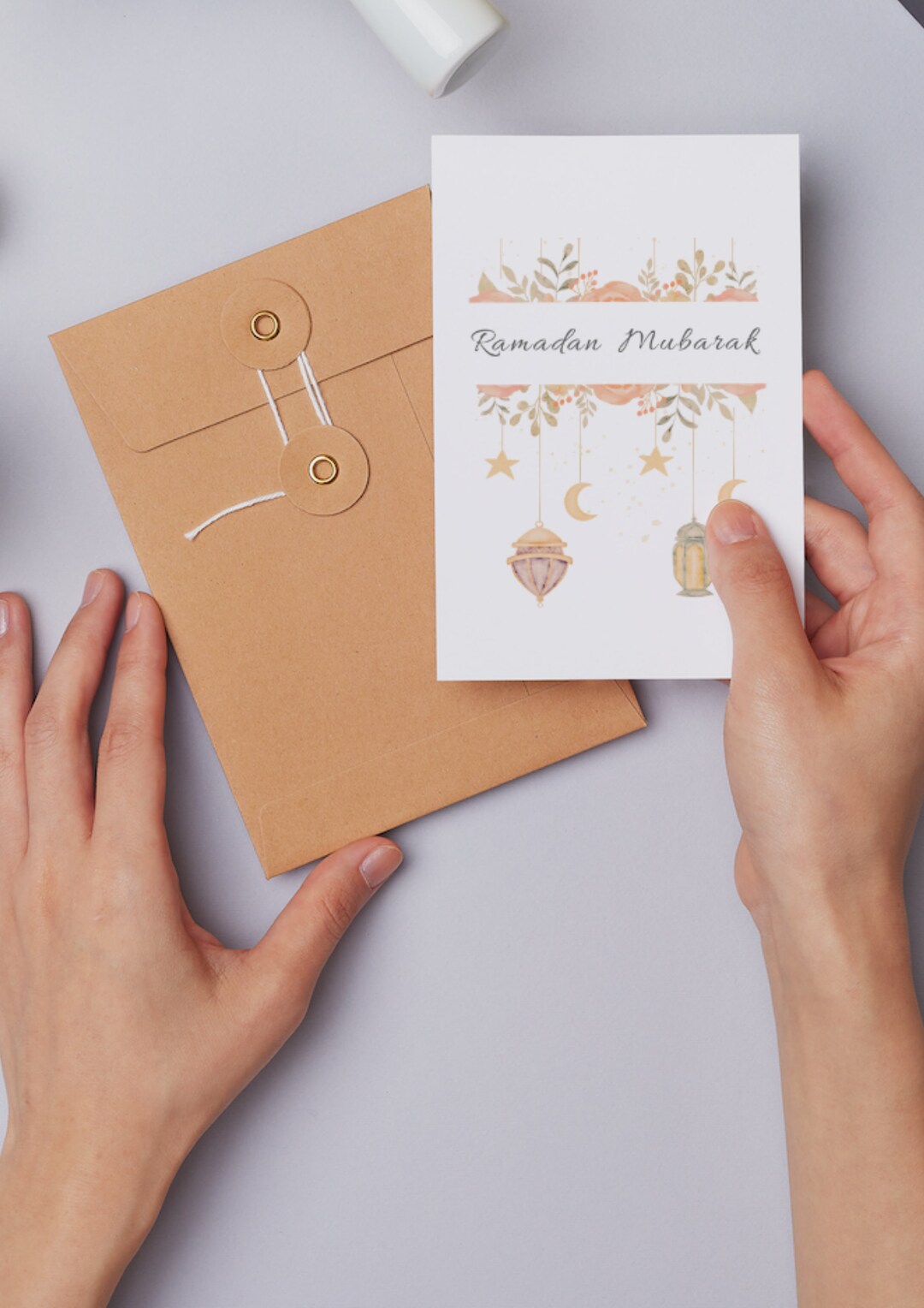 Printable Ramadan Cards Set, Modern Ramadan Mubarak Decoration DIY ...