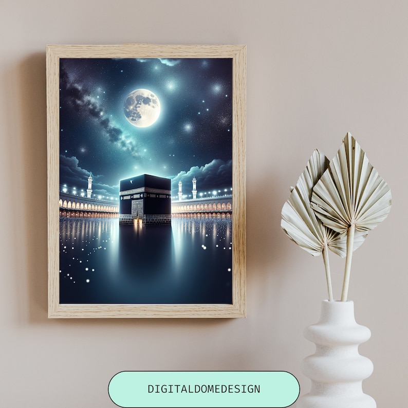 Digital Kaabe Art, Islamic Wall Art, Printable İsmac Art, High Quality ...