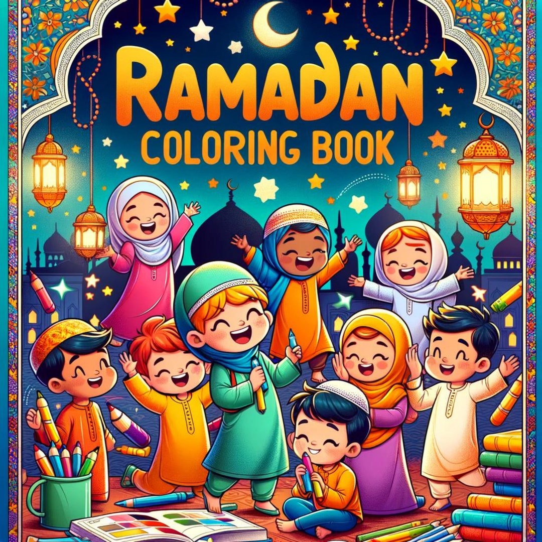 Ramadan Coloring Book for Kids(20 Pages), Ramadan Book, Coloring Book ...