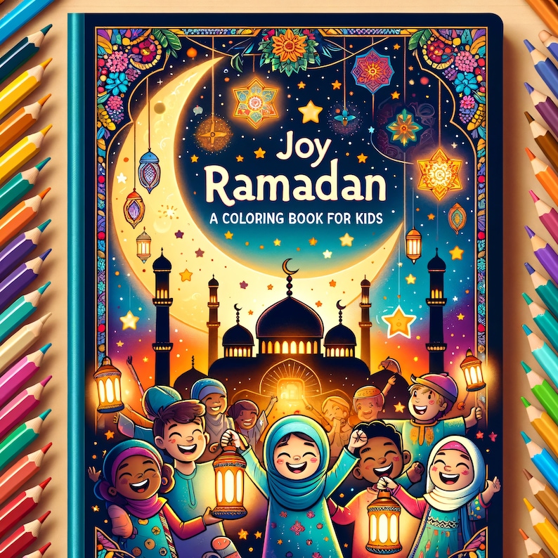 Ramadan Coloring Book (20 Pages), Coloring Book for Kids, Coloring Book ...