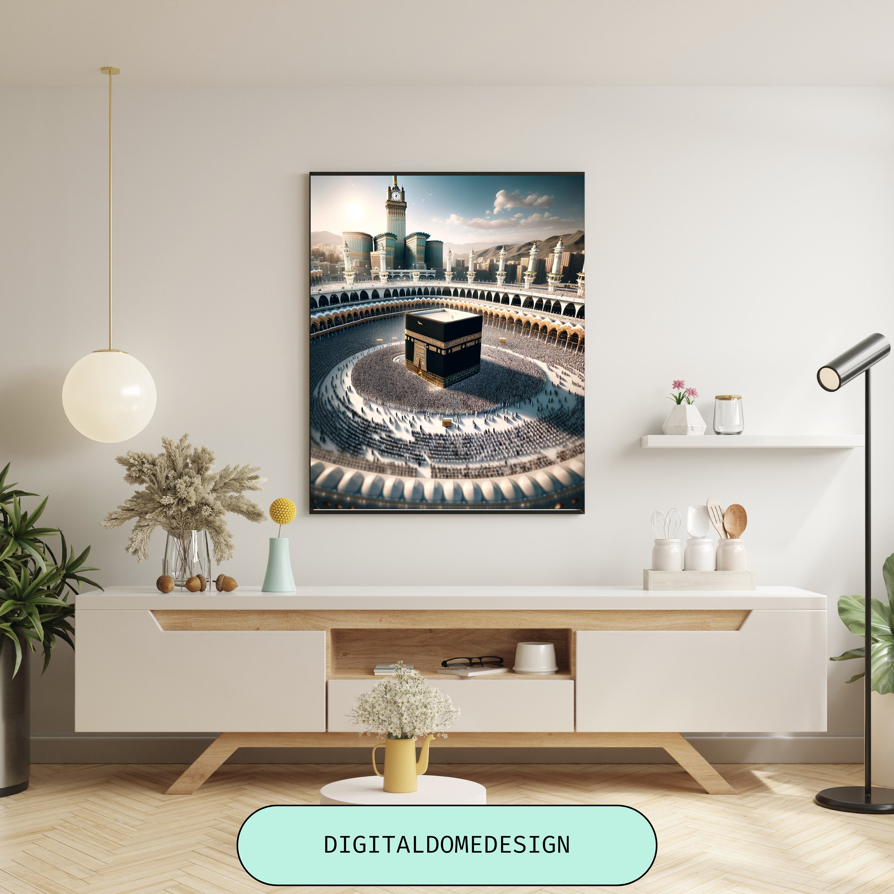 Printable Wall Art of Kaaba, Islamic Wall Art, Digital Islamic Wall Art ...