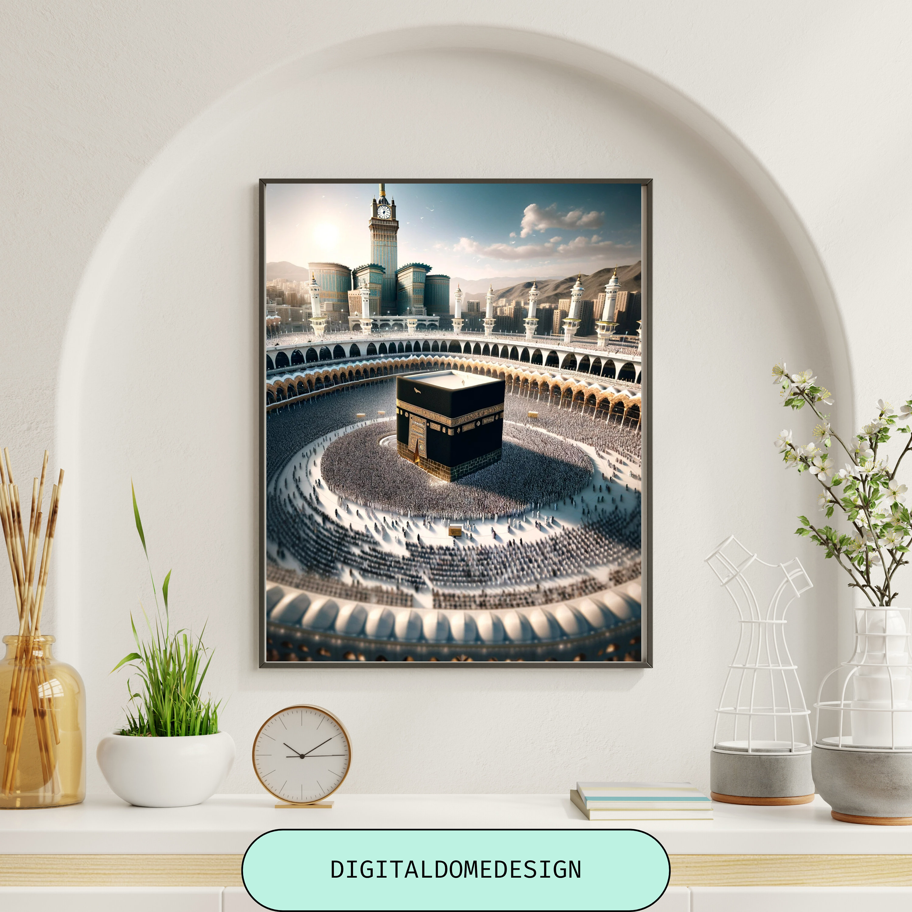 Printable Wall Art of Kaaba, Islamic Wall Art, Digital Islamic Wall Art ...