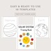 Interactive Solar System Tracing Book Prints for Kids-learn & Explore ...