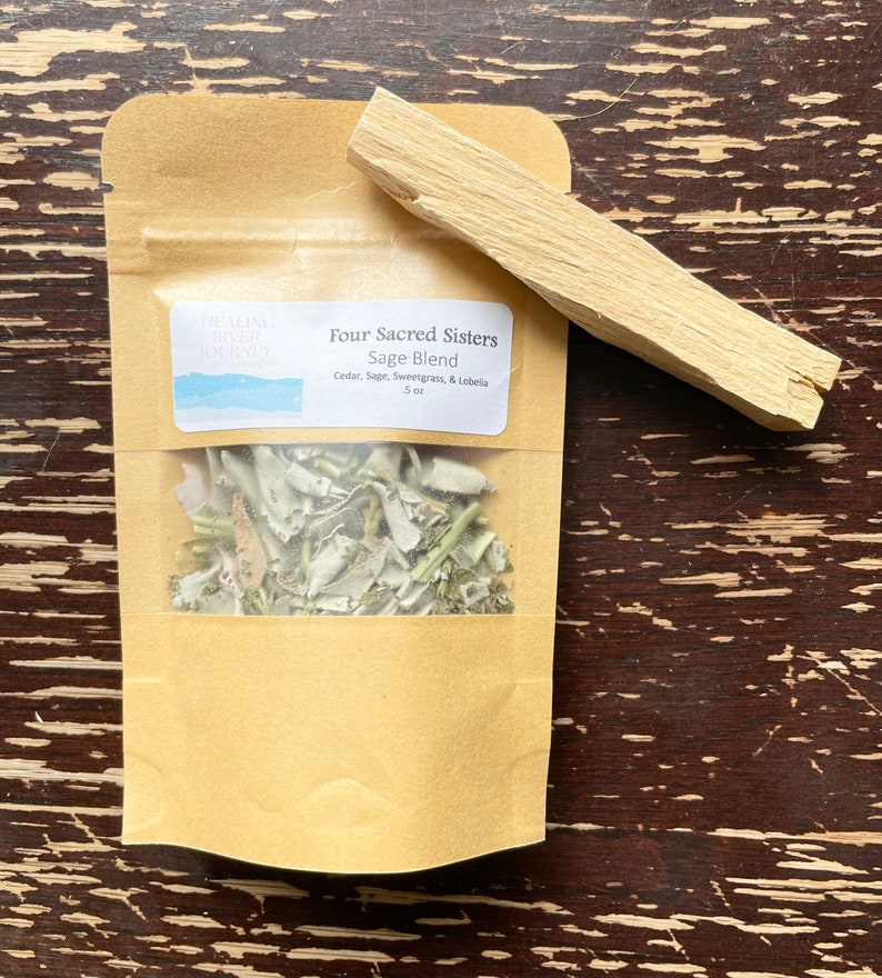 Four Sacred Sisters Sage Blend With Cedar White Sage Sweetgrass And Lobelia Etsy