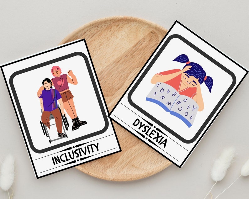 Inclusion Equality Flash Cards, Everyone is Welcome, Down Syndrome ...
