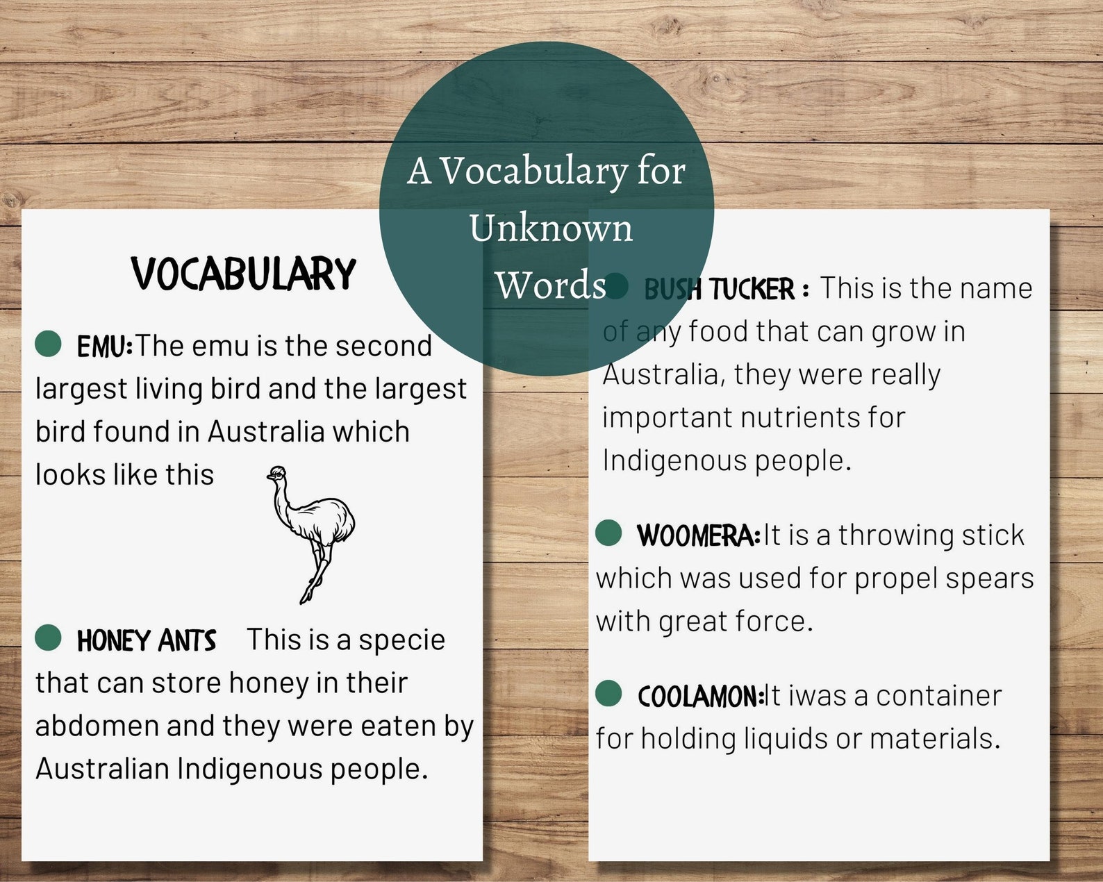 Indigenous Australian Aboriginal Symbol Flashcards Flash Cards ...