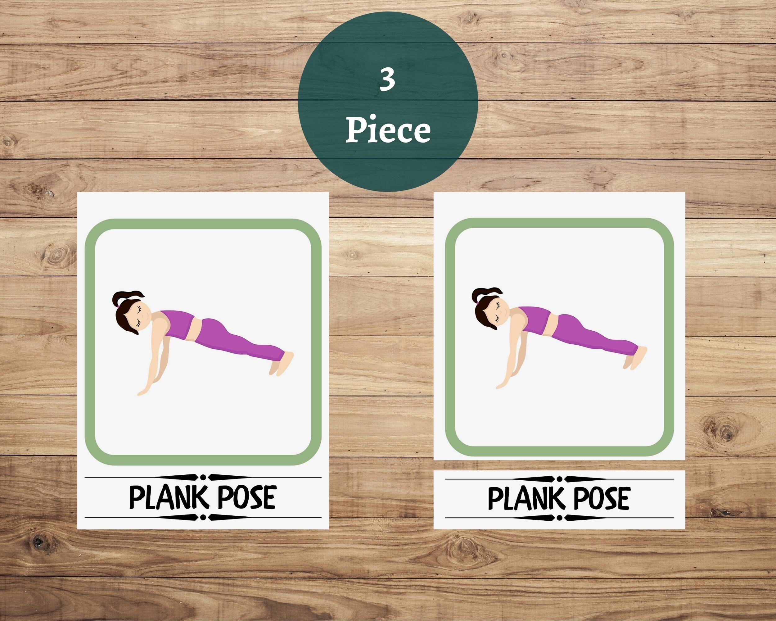 Kids Yoga Poses Flash Cards, Mindfulness Meditation, Room Decor, Home ...