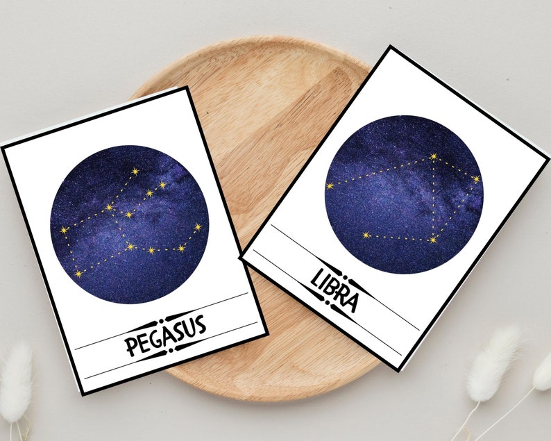 Constellations Cards, Star, Space, Solar System, Astronomy, Flash Cards ...