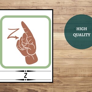 American Sign Language Flashcards, ASL ABC Flashcards, Alphabet ...