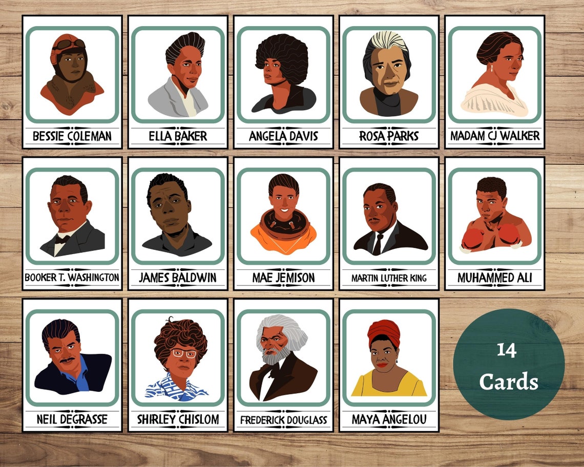 Important Figures in Black History Flashcards, Black History Month ...