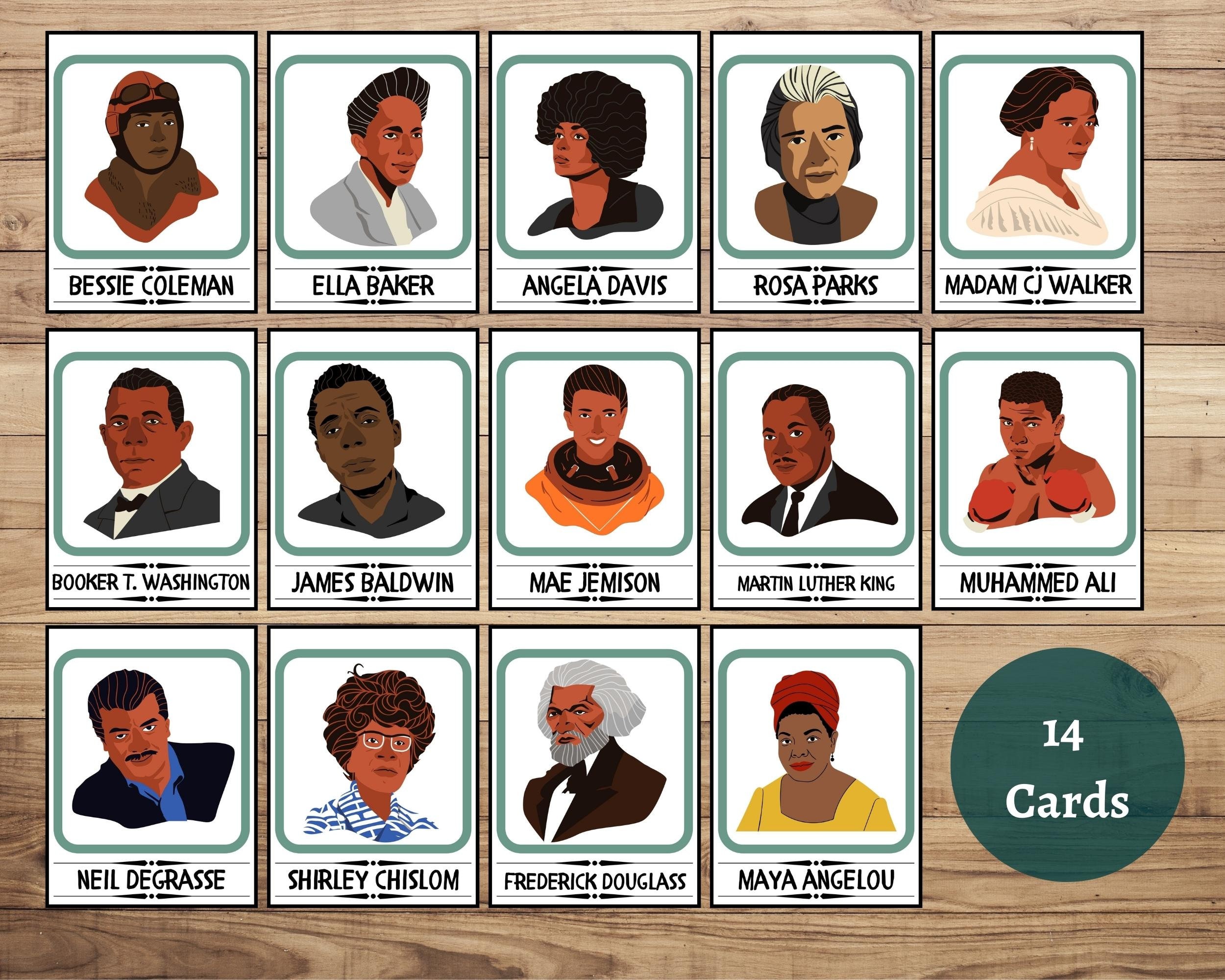 Important Figures in Black History Flashcards, Black History Month ...