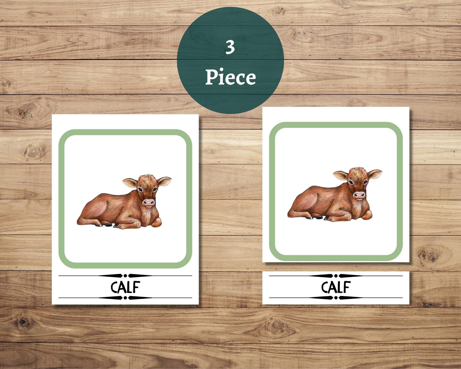 Farm Animals Flash Cards, Pet Flash Cards, Editable Printable Cards ...