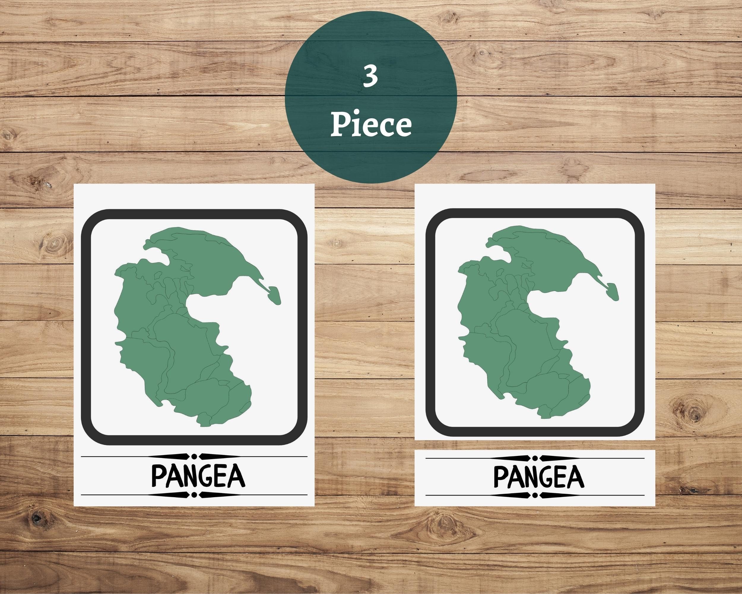 Continents Flash Cards, Geography Geology Print, World Map, Learning ...