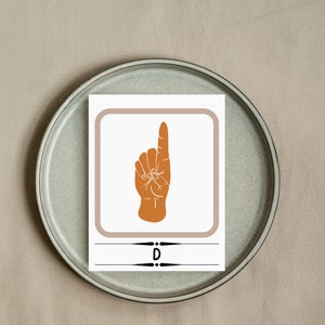 American Sign Language Flashcards, ASL ABC Flashcards, Alphabet ...