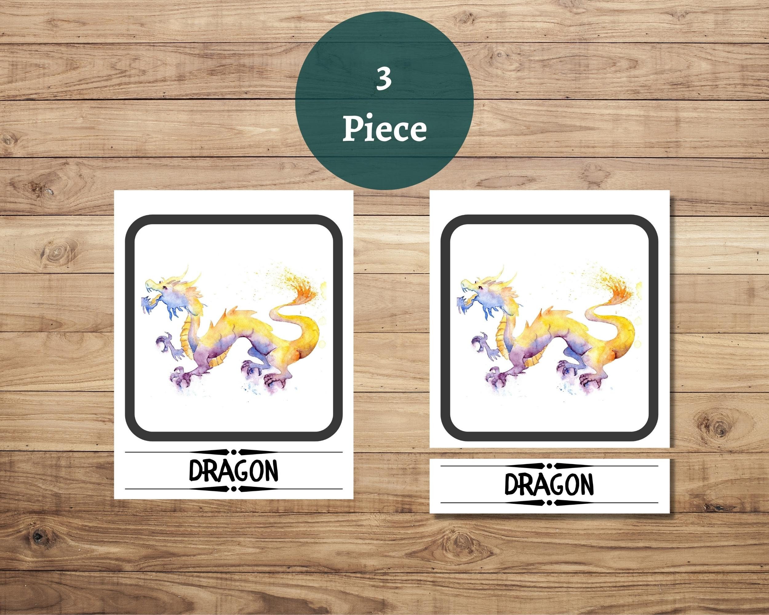 Watercolor Chinese Zodiac Animals Flashcards, Lunar New Year Montessori ...