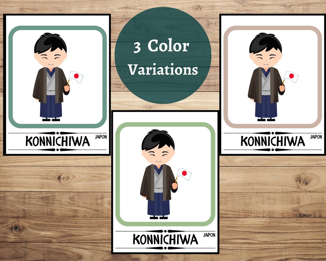 Hello Around the World Flag Flashcards With Kids, Country and Flag ...