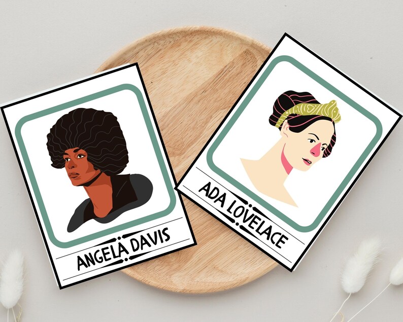 Famous Important Women in History Flash Cards, Female Feminist Leaders ...