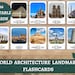 World Famous Architecture Landmarks Flashcards, Destinations Landmark ...