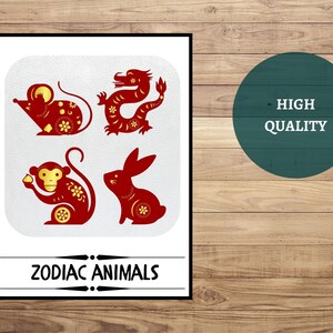 Chinese New Year Traditions Flashcards, Lunar New Year Rabbit Dragon ...