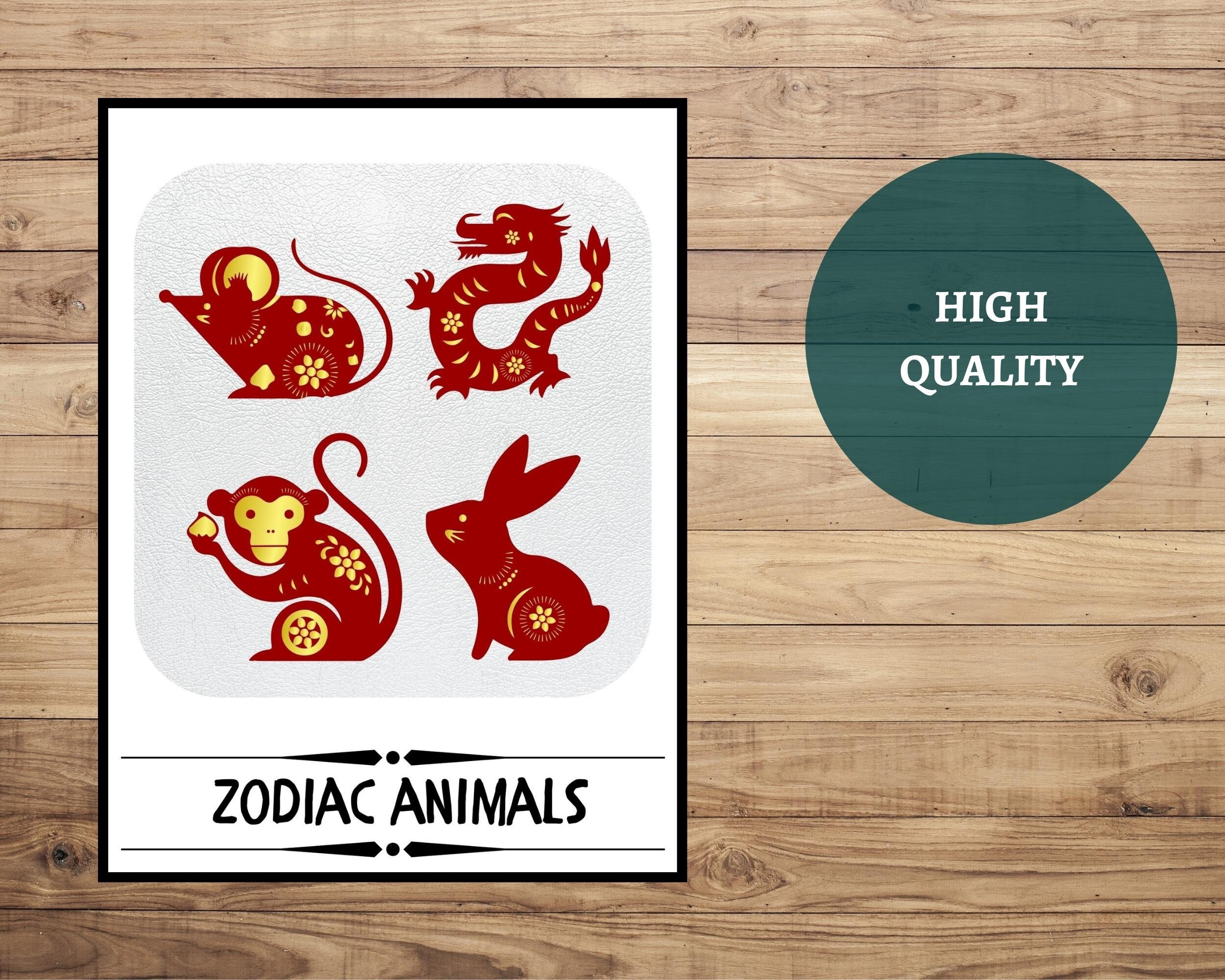 Chinese New Year Traditions Flashcards, Lunar New Year Rabbit Dragon ...