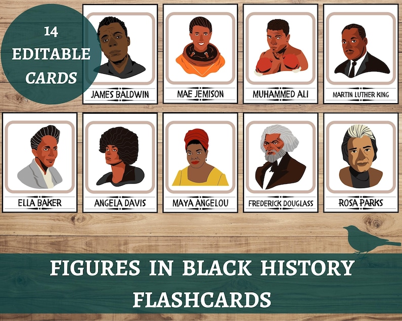 Important Figures in Black History Flashcards, Black History Month ...