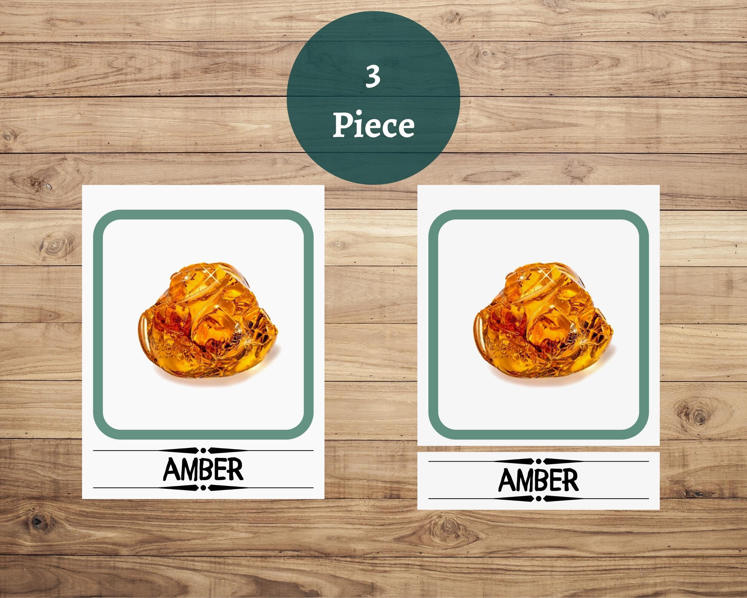 Gemstones Minerals and Crystals Montessori Flashcards, Nomenclature ...