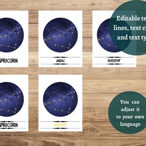 Constellations Cards, Star, Space, Solar System, Astronomy, Flash Cards ...