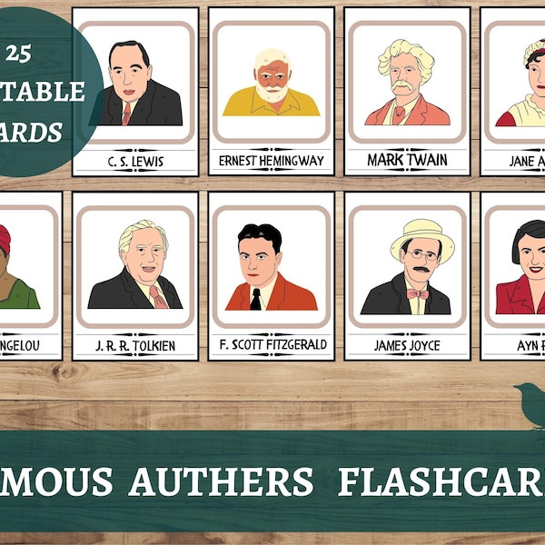 Famous Writers - Etsy