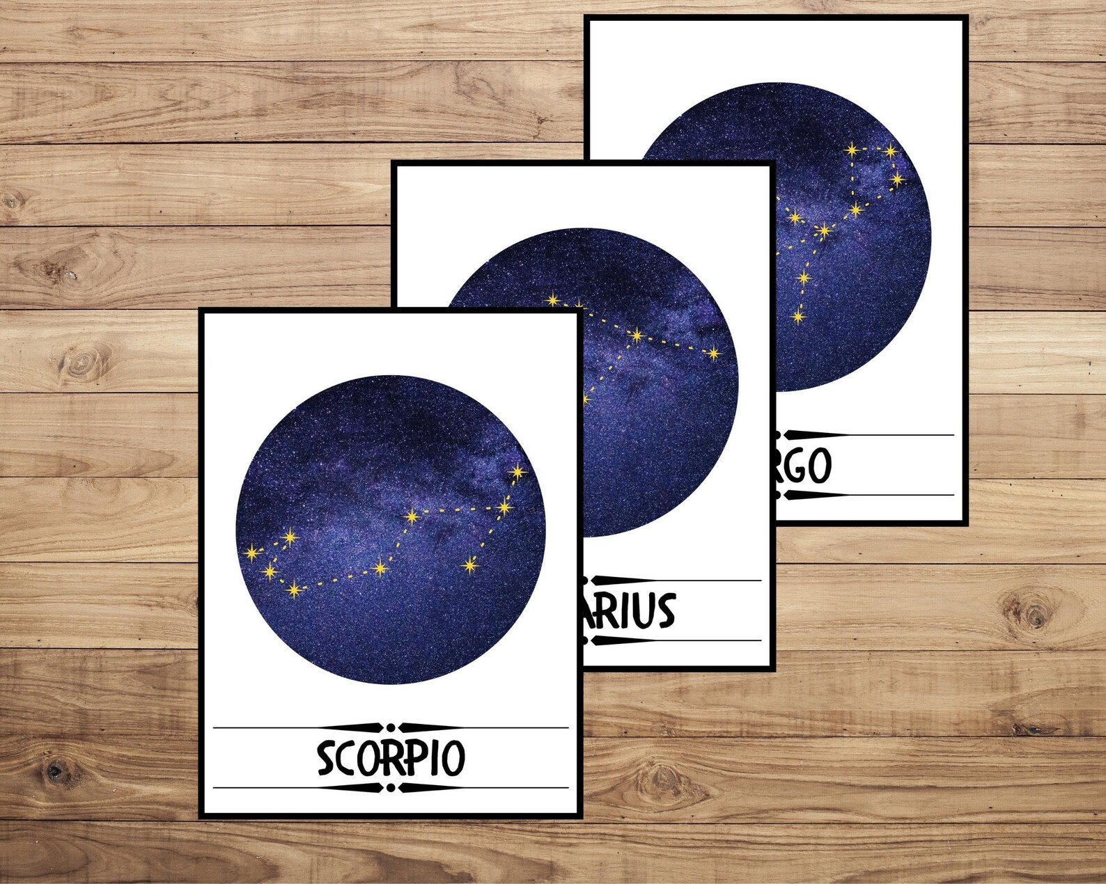 Constellations Cards, Star, Space, Solar System, Astronomy, Flash Cards ...