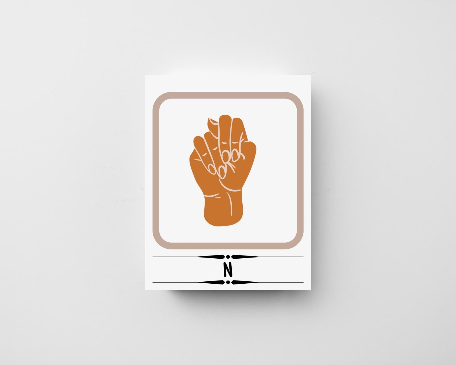 American Sign Language Flashcards, ASL ABC Flashcards, Alphabet ...