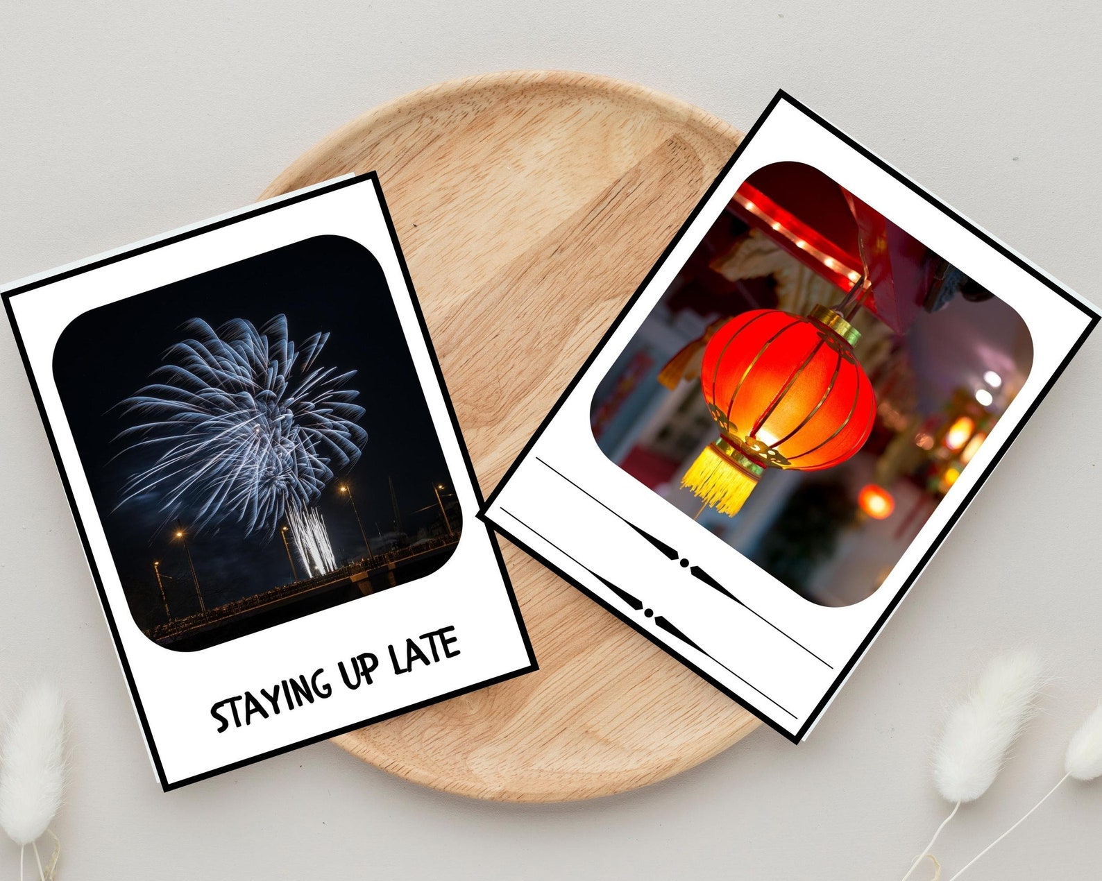 Chinese New Year Traditions Flashcards, Lunar New Year Rabbit Dragon ...