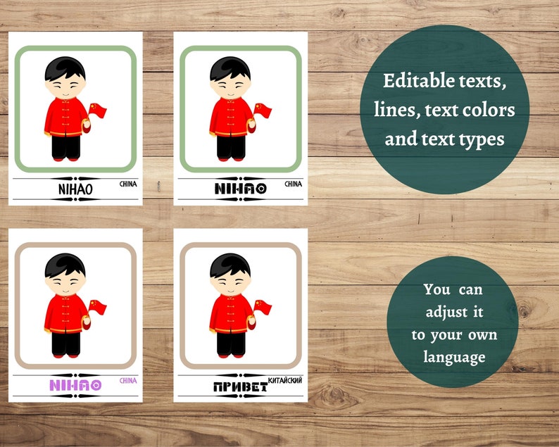 Hello Around the World Flag Flashcards With Kids, Country and Flag ...