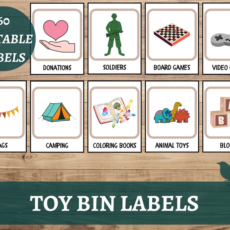 Toy Bin Labels - Etsy